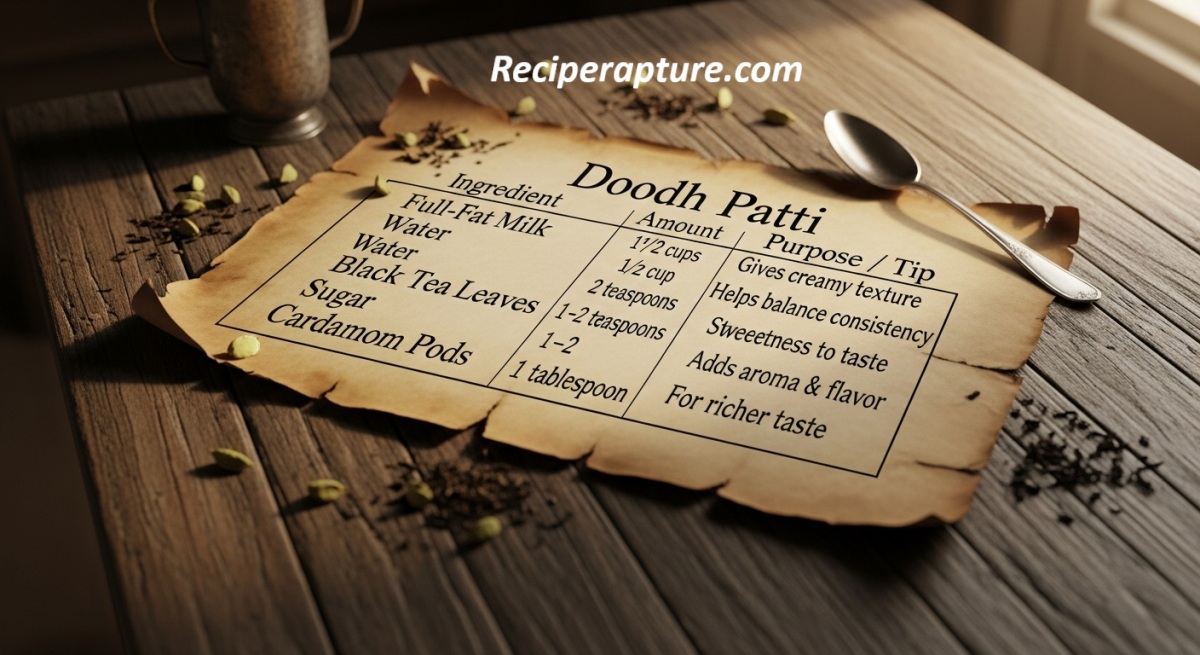Doodh Patti Chai | Authentic Pakistani Milk Tea Recipe - RecipeRapture