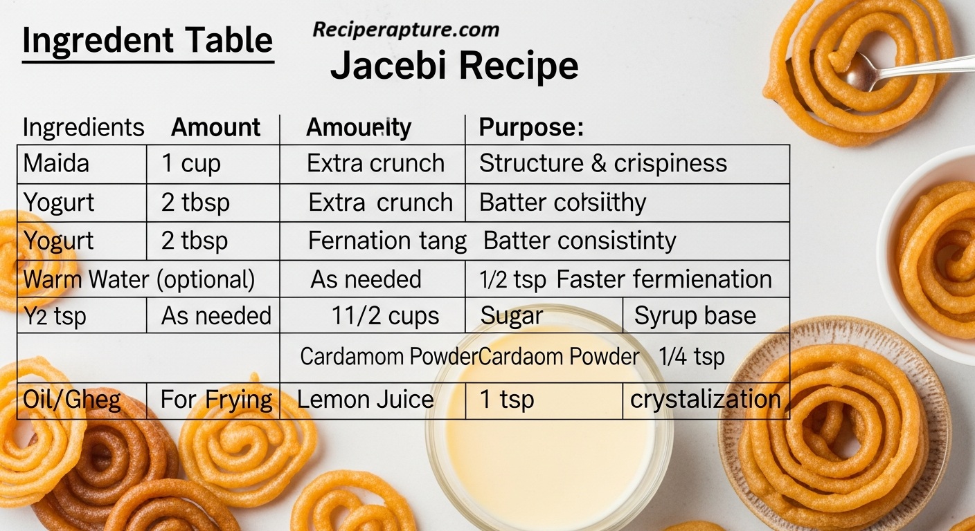 Crispy Jalebi Recipe | Traditional Sweet Delight - RecipeRapture